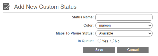 Creating Custom Statuses - 1Stream